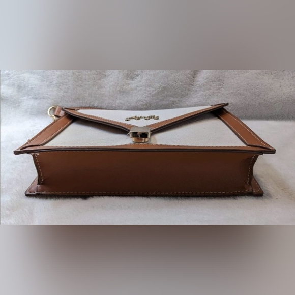 Loulu | Bags | Loulu White And Brown Purse | Poshmark